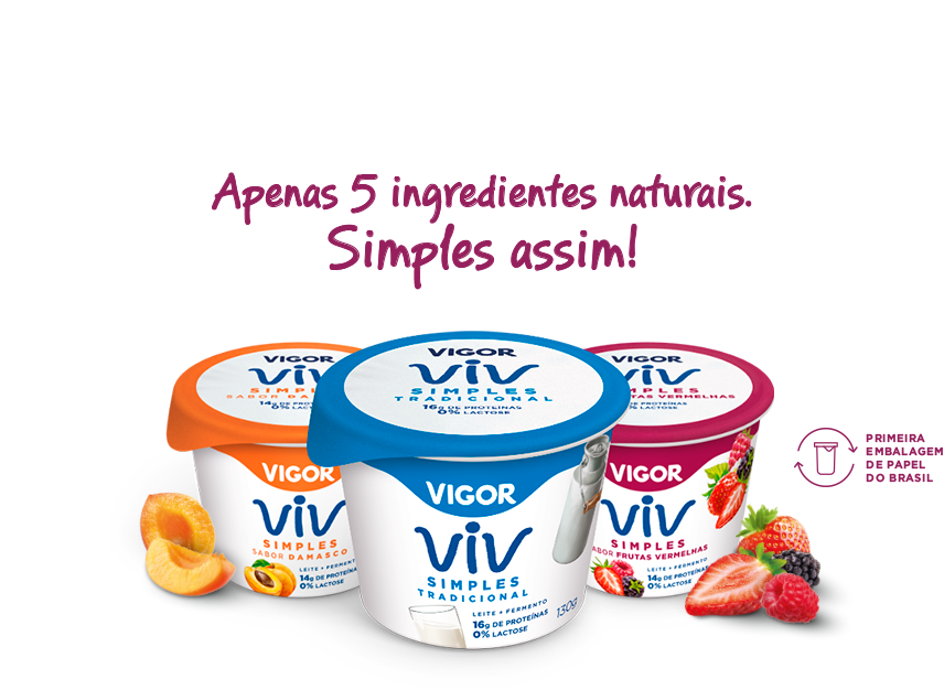 Vigor apresenta Viv, marca voltada ao universo saudável - EmbalagemMarca
