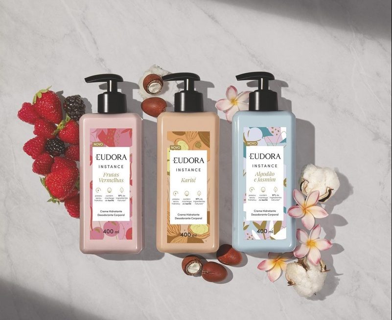 Linha de cuidados corporais Instance, da Eudora, tem novas embalagens ...
