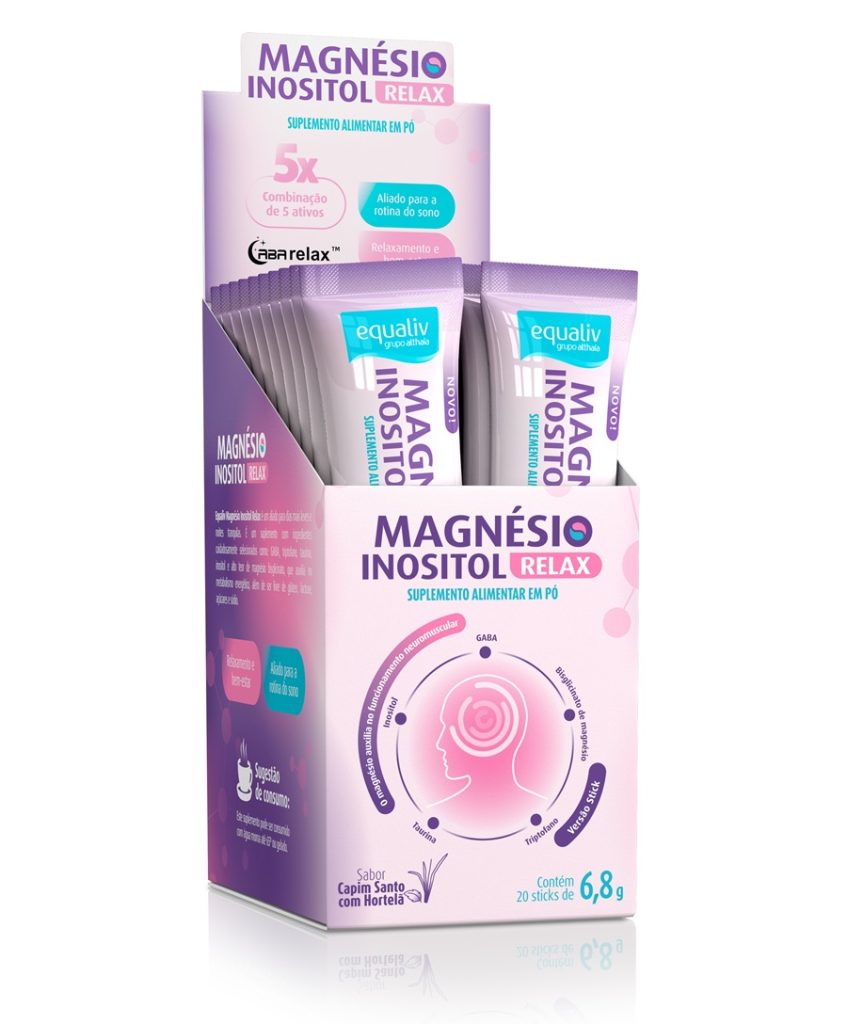 Equaliv leva Magnésio inositol para sticks - EmbalagemMarca